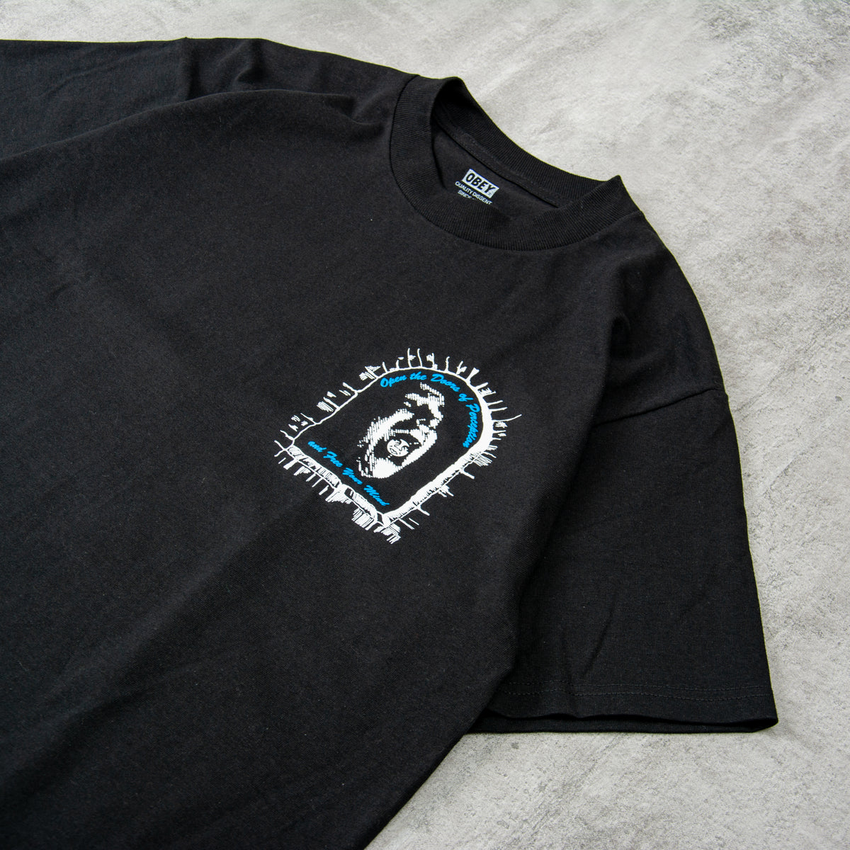 Buy the Obey Free Your Mind Tee - Black@Union Clothing | Union Clothing