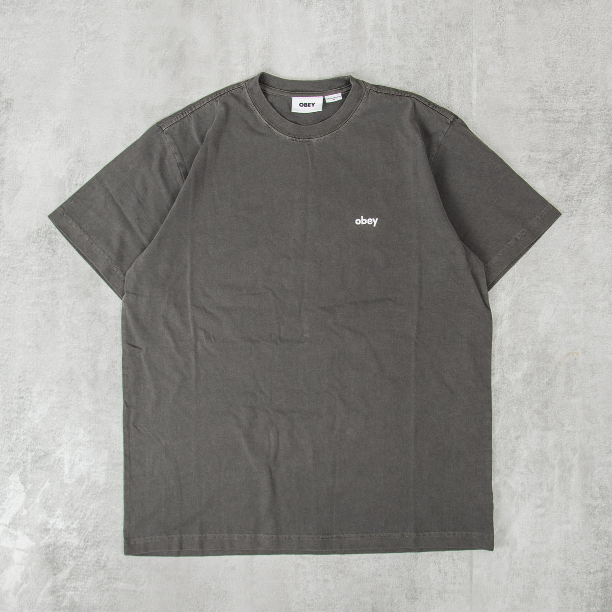 Buy Obey Lowercase Pigment Tee - Digital Black online @Union Clothing | Union Clothing