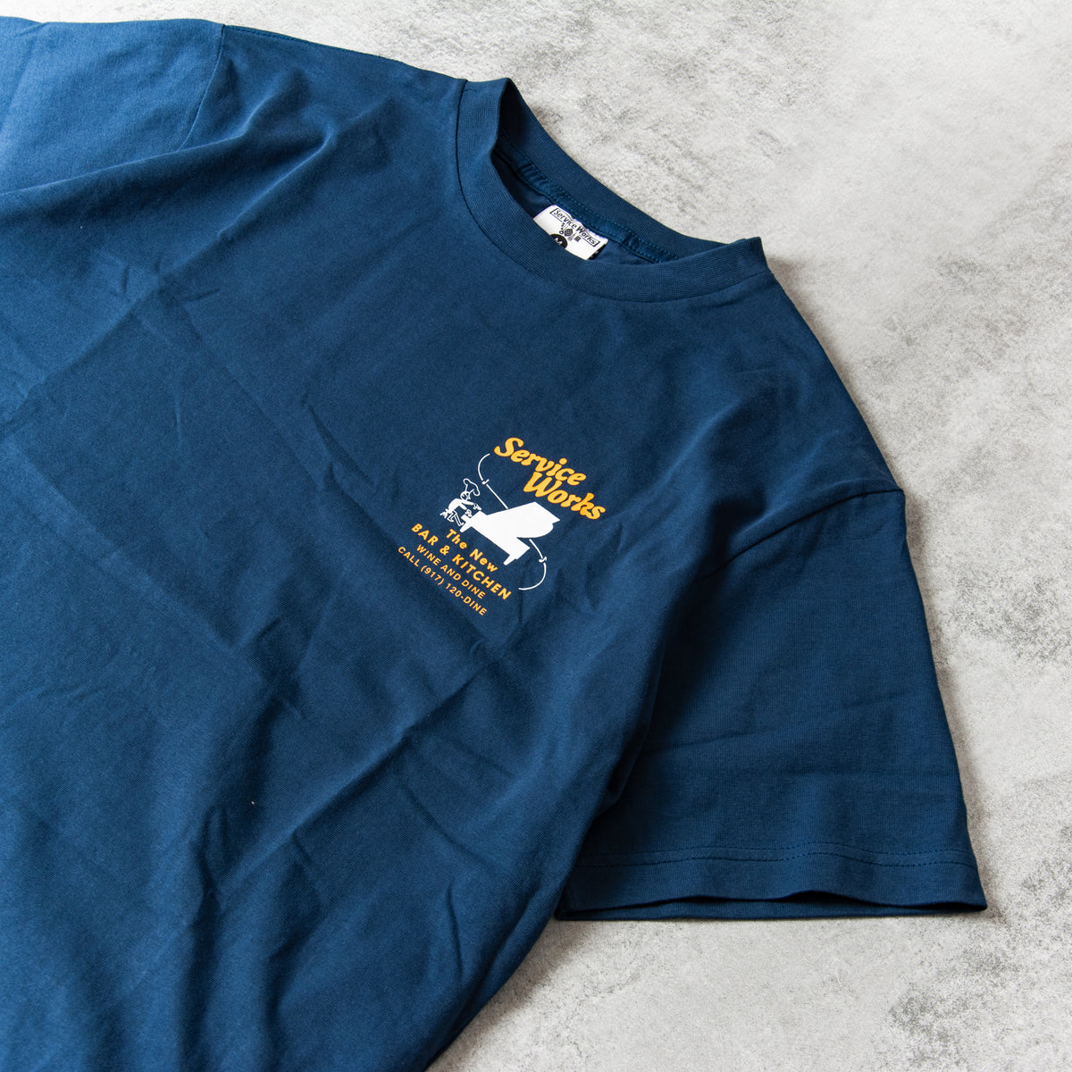 Buy Services Works Bar + Kitchen Tee - Navy online @Union Clothing ...