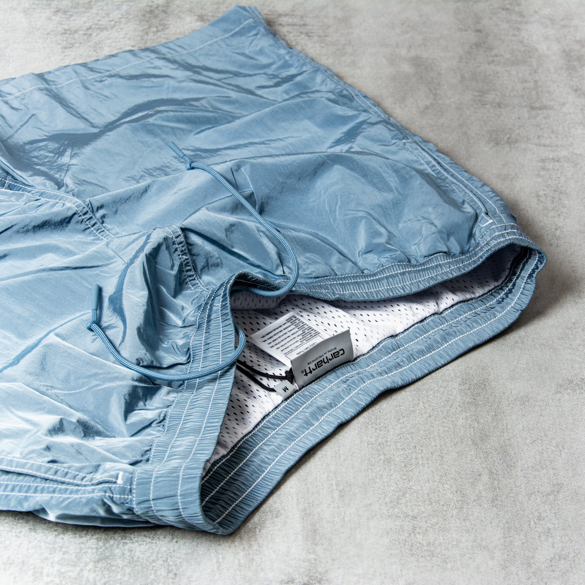 Buy the Carhartt WIP Canby Swim Trunks - Clay Blue / White @Union ...