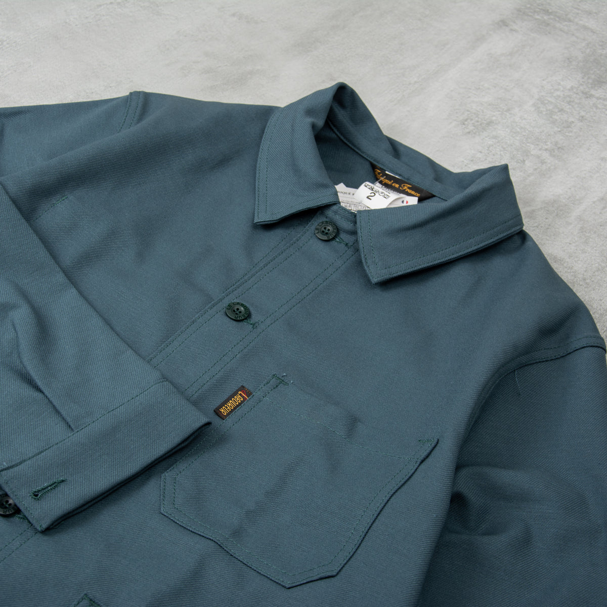 Buy the Le Laboureur Cotton Work Jacket - Vert @Union Clothing | Union ...