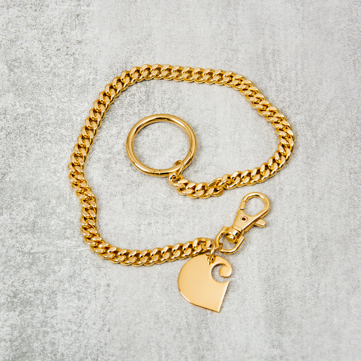 Buy the Carhartt WIP Cuban Link Keychain - Metal Gold@Union Clothing ...