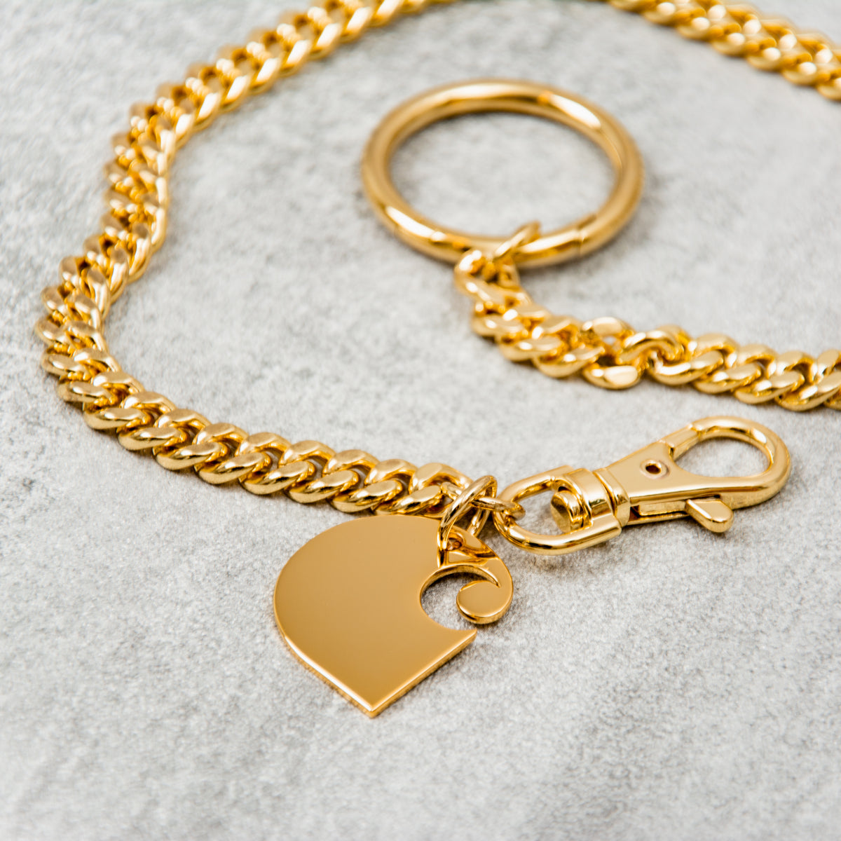 Buy the Carhartt WIP Cuban Link Keychain - Metal Gold@Union Clothing ...
