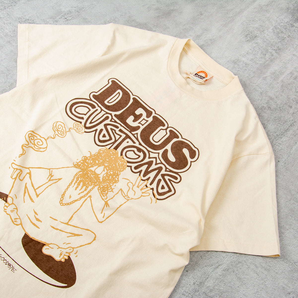Buy the Deus ex Machina Emphatic Wave Tee - Dirty White@Union Clothing ...