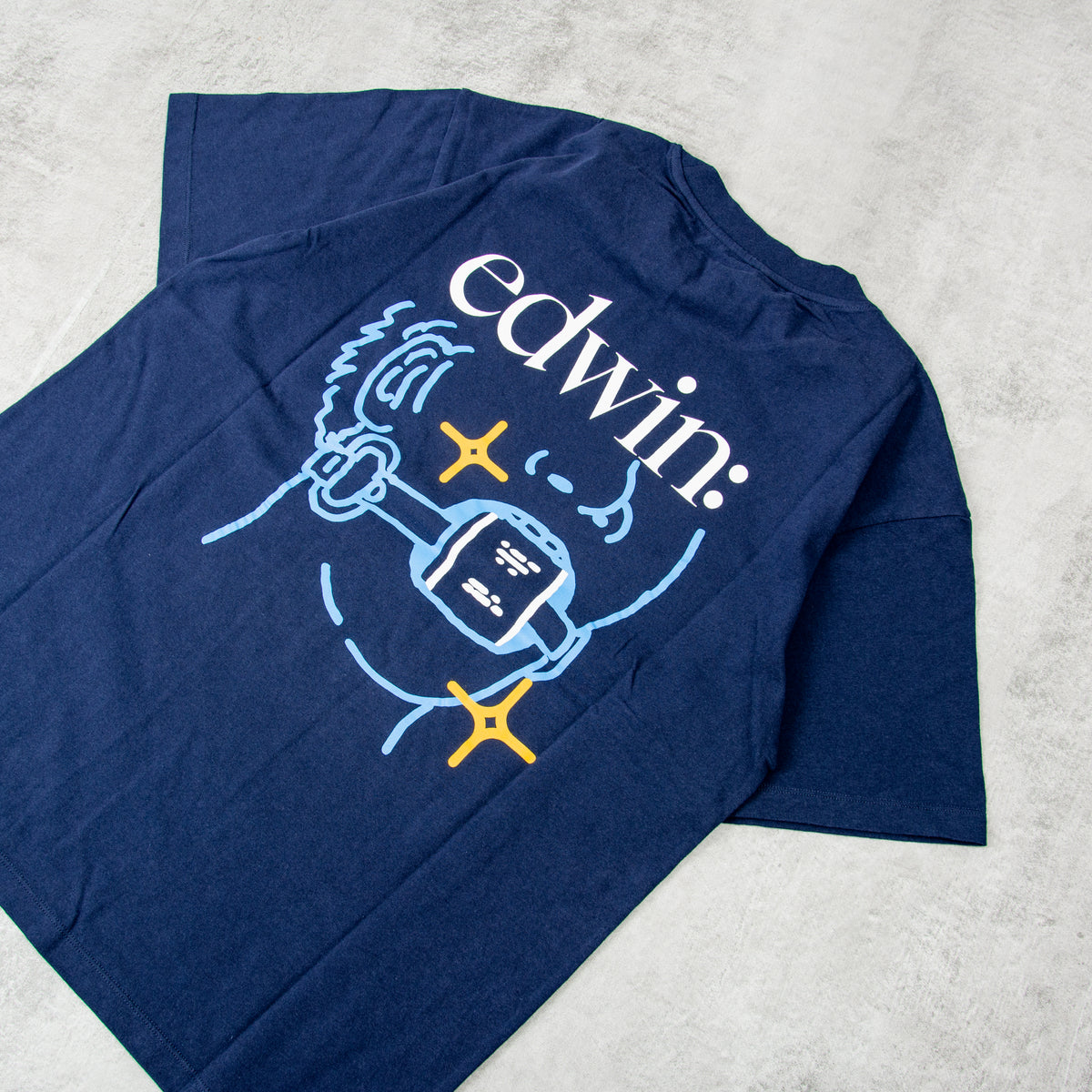 Get the Edwin Fact Tee - Maritime Blue online @Union Clothing | Union ...