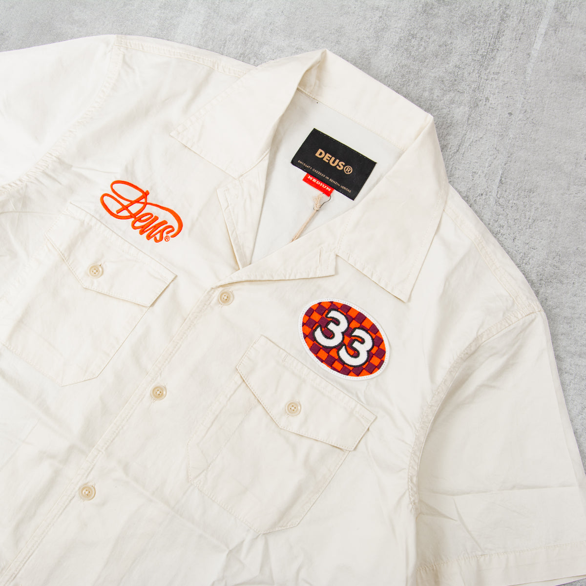 Buy the Deus Ex Machina Foreman Shirt - Vintage White@Union Clothing ...