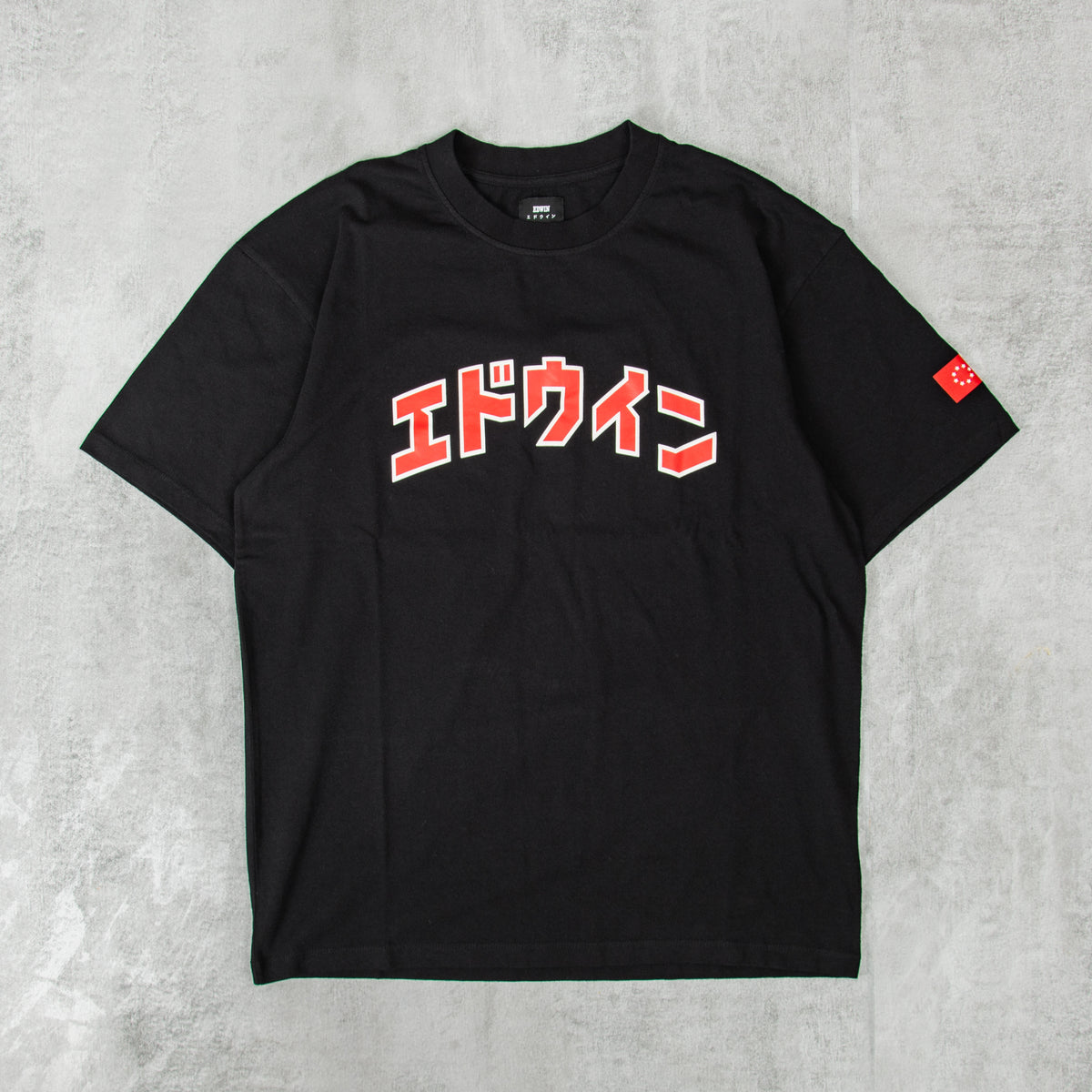 Buy the Edwin Katakana Retro Tee - Black online @Union Clothing | Union Clothing