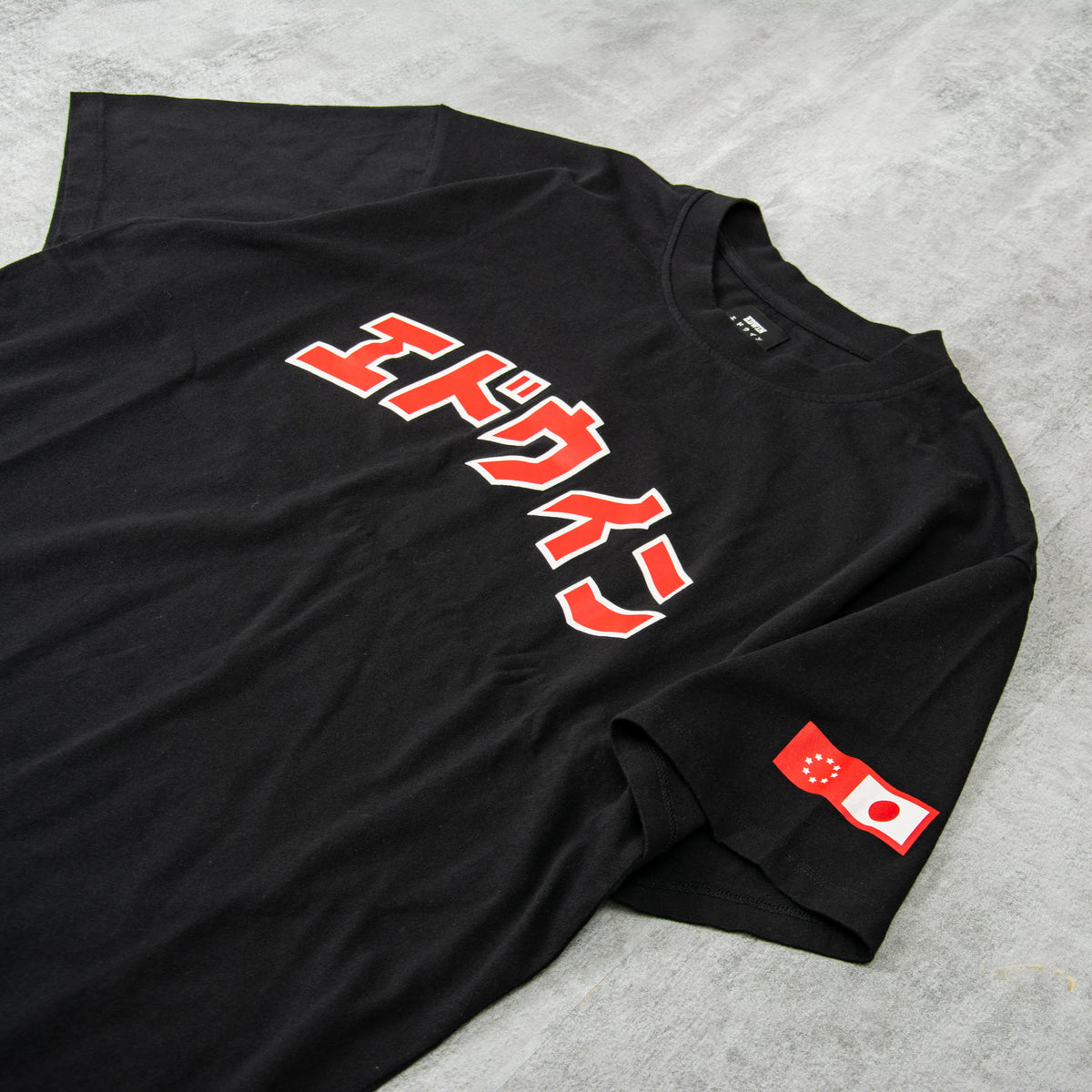 Buy the Edwin Katakana Retro Tee - Black online @Union Clothing | Union Clothing