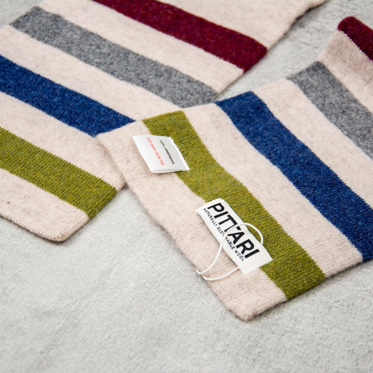 Buy the Pittari Lambswool Scarf Design 6 - Opt 1 Oat @Union Clothing ...