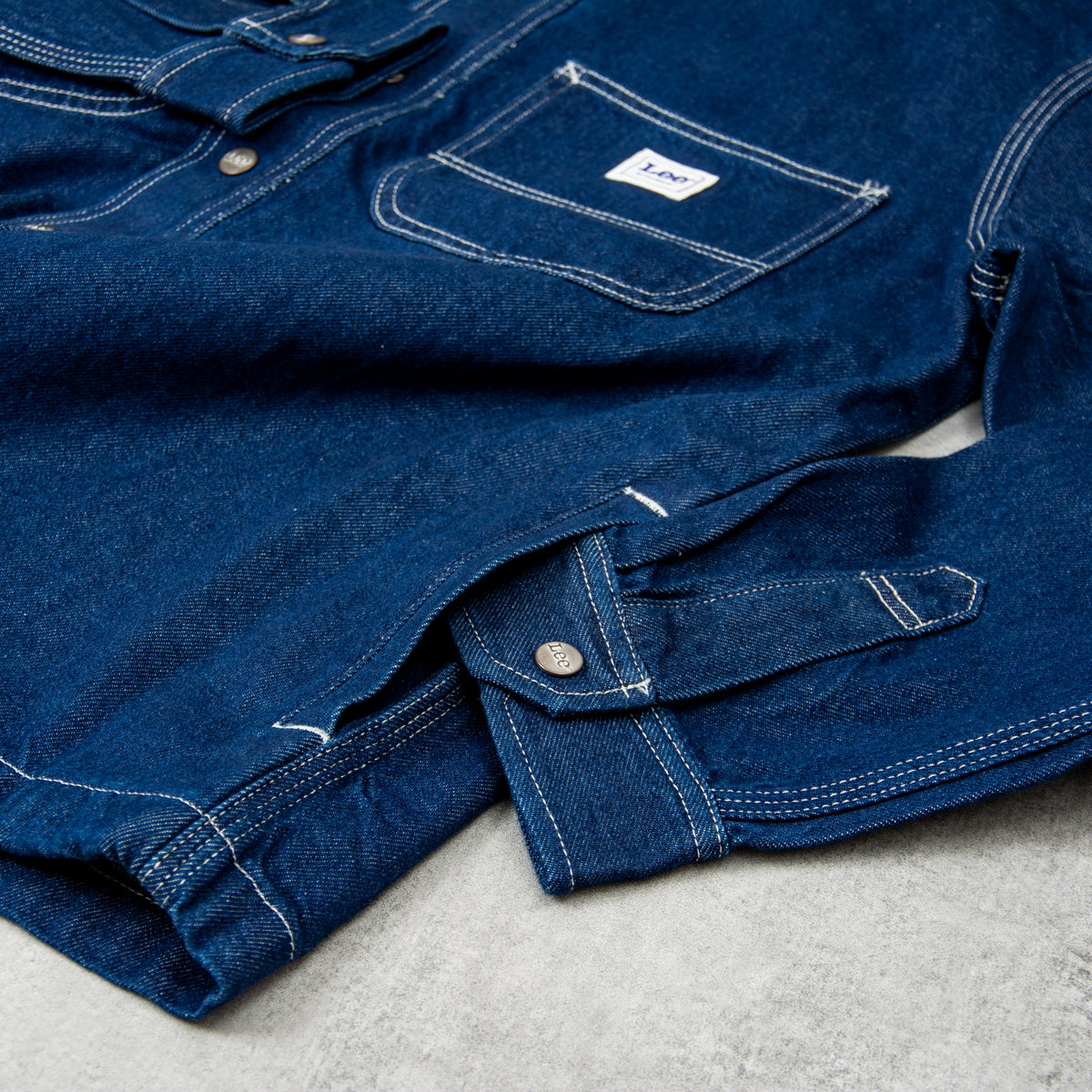 Buy the Lee Relaxed Workwear Overshirt - Raw Indigo @Union Clothing ...