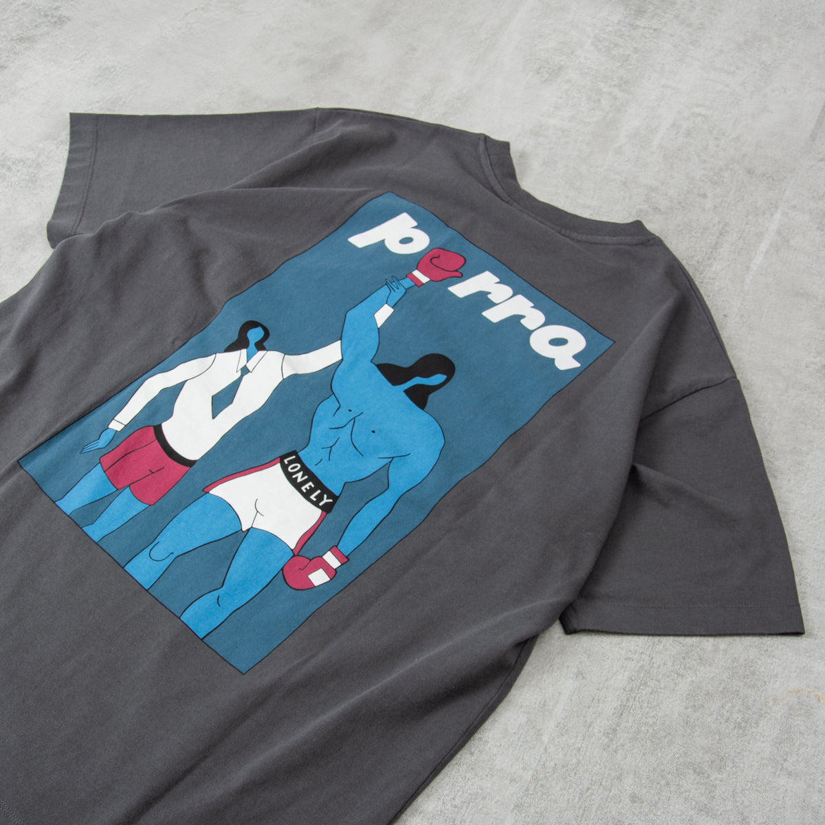 Buy the By Parra Round 12 Tee - Dark Grey online @Union Clothing ...