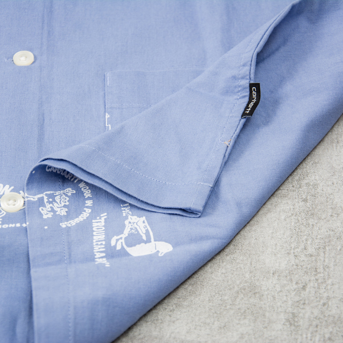 Buy the Carhartt WIP Stamp Shirt - Charm Blue@Union Clothing | Union ...