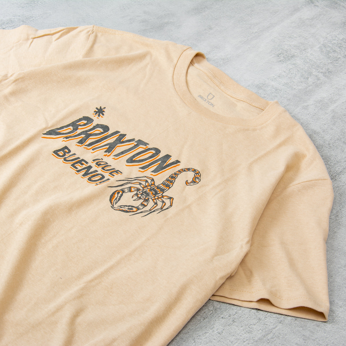 Buy the Brixton Vinton Standard Tee - Cream online now @Union Clothing ...