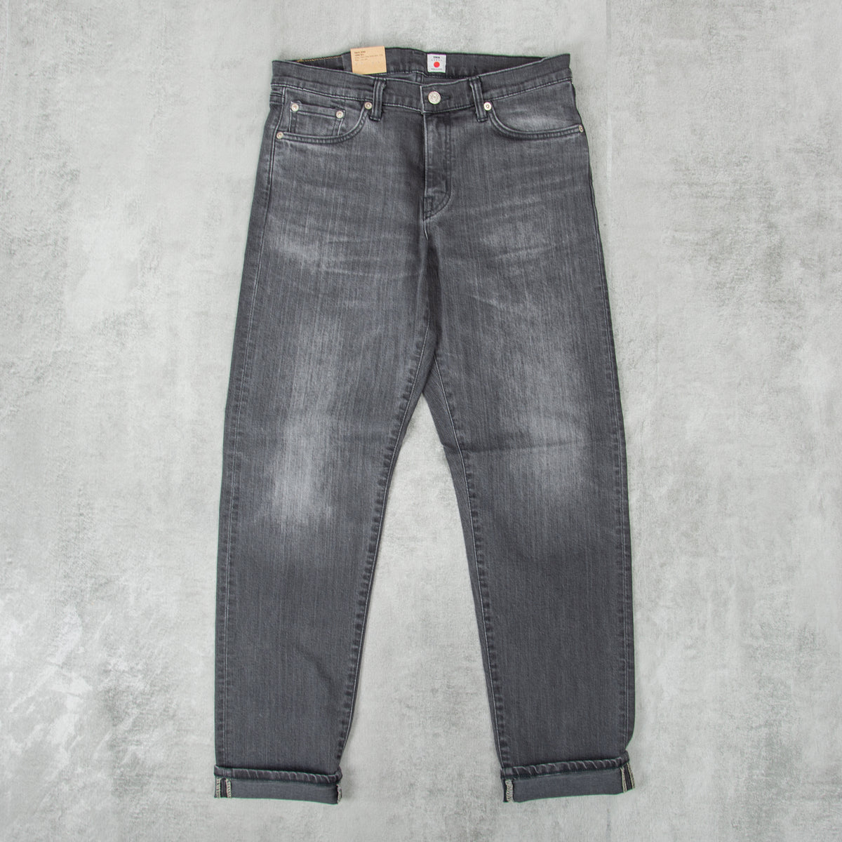 Buy Edwin Regular Tapered Jeans - Black x Black / Grey@Union Clothing ...